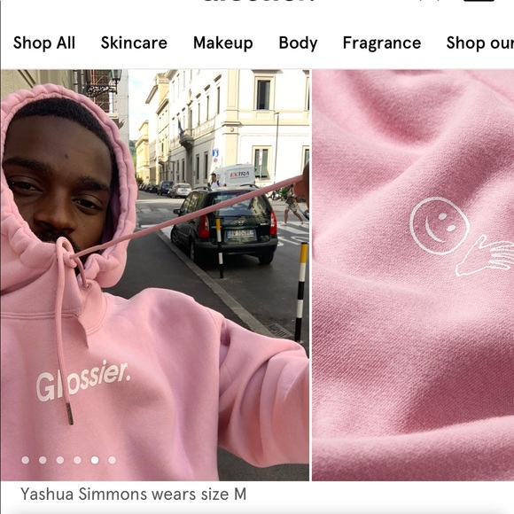 Glossier | Sweaters | Nwtglossier Pink Hoodie In Size Xlsold Out | Poshmark